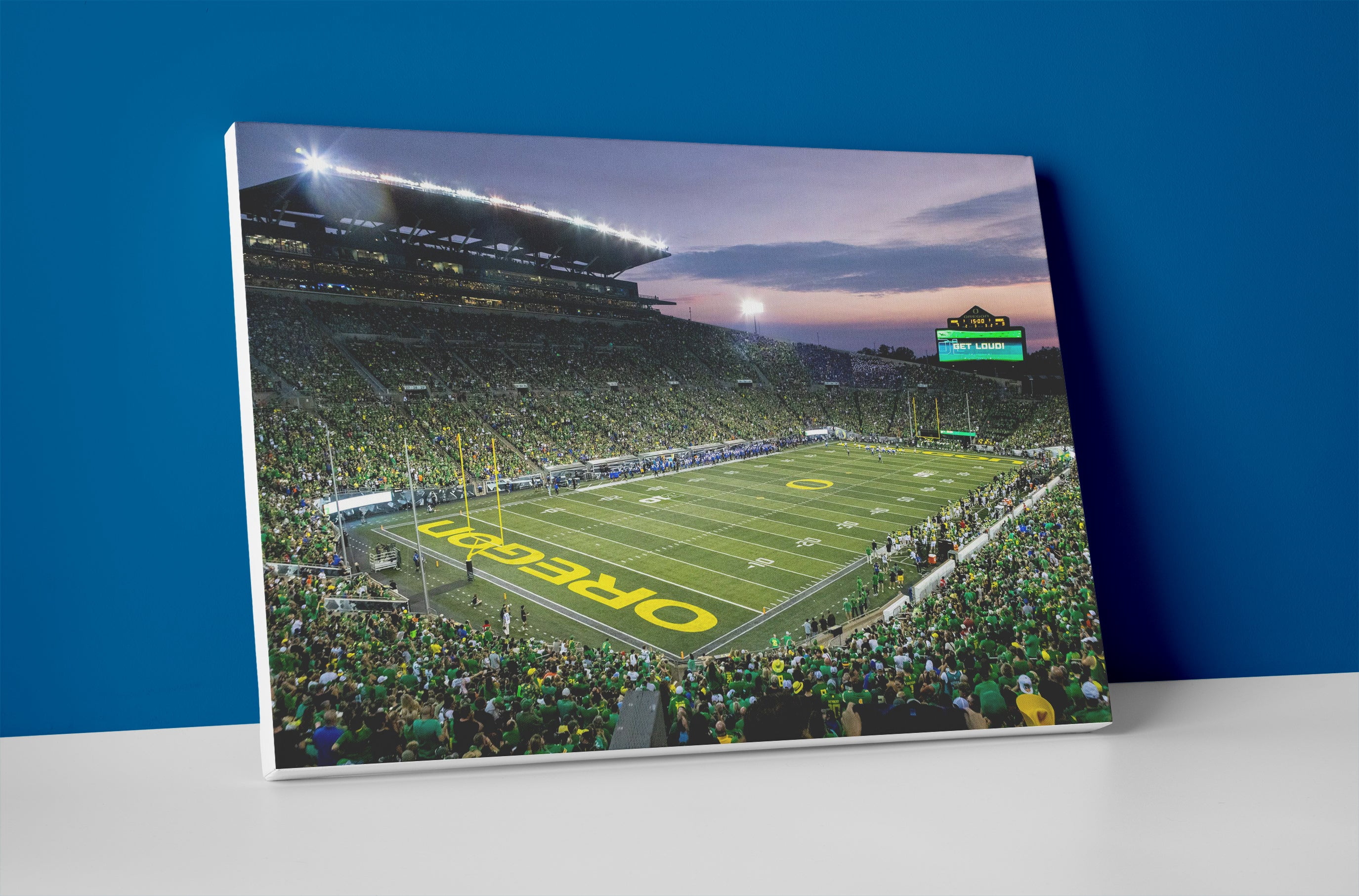 Oregon Ducks Football Stadium Poster or Wrapped Canvas - Walmart.com