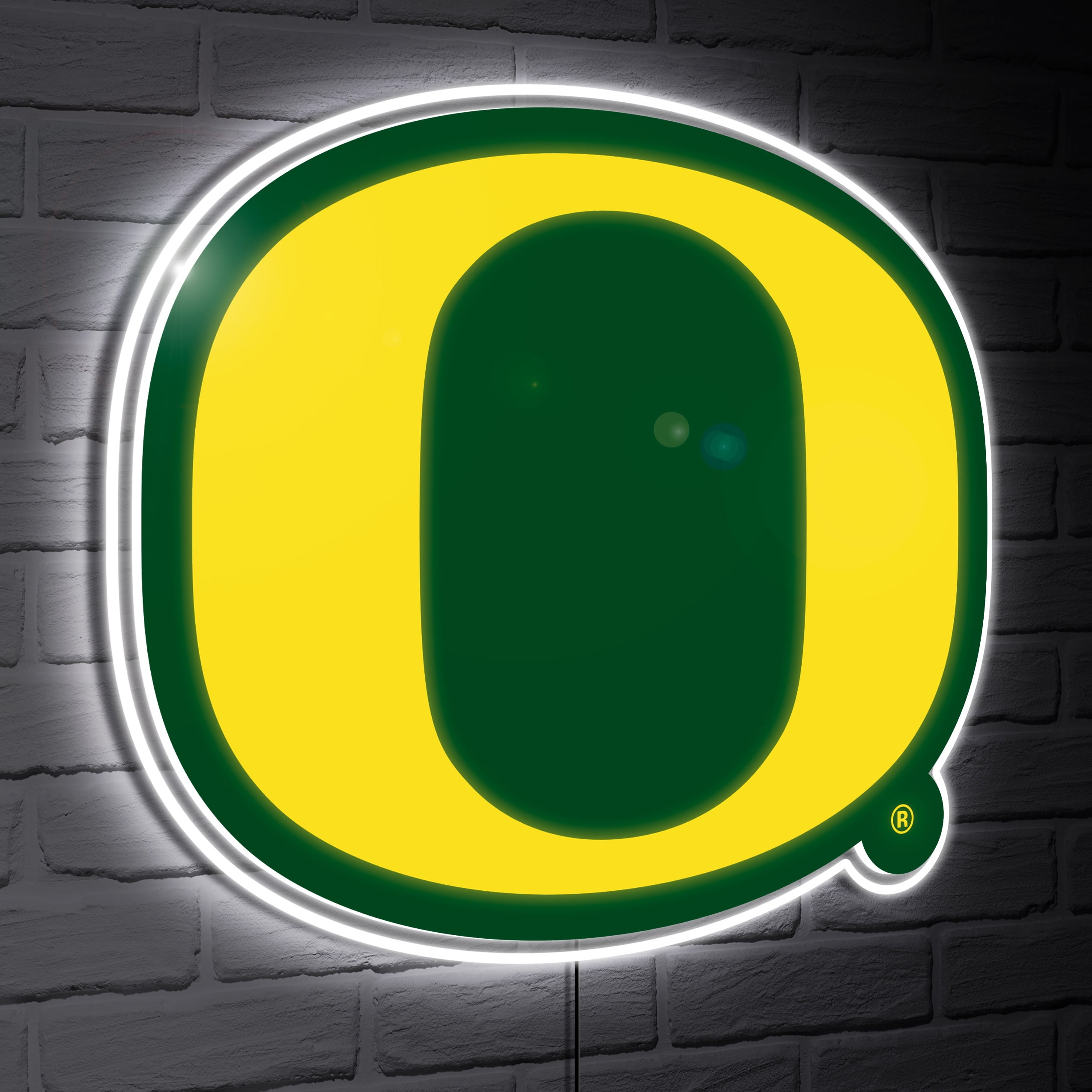 Oregon Ducks LED Team Logo Shaped Lighted Wall Sign - Walmart.com