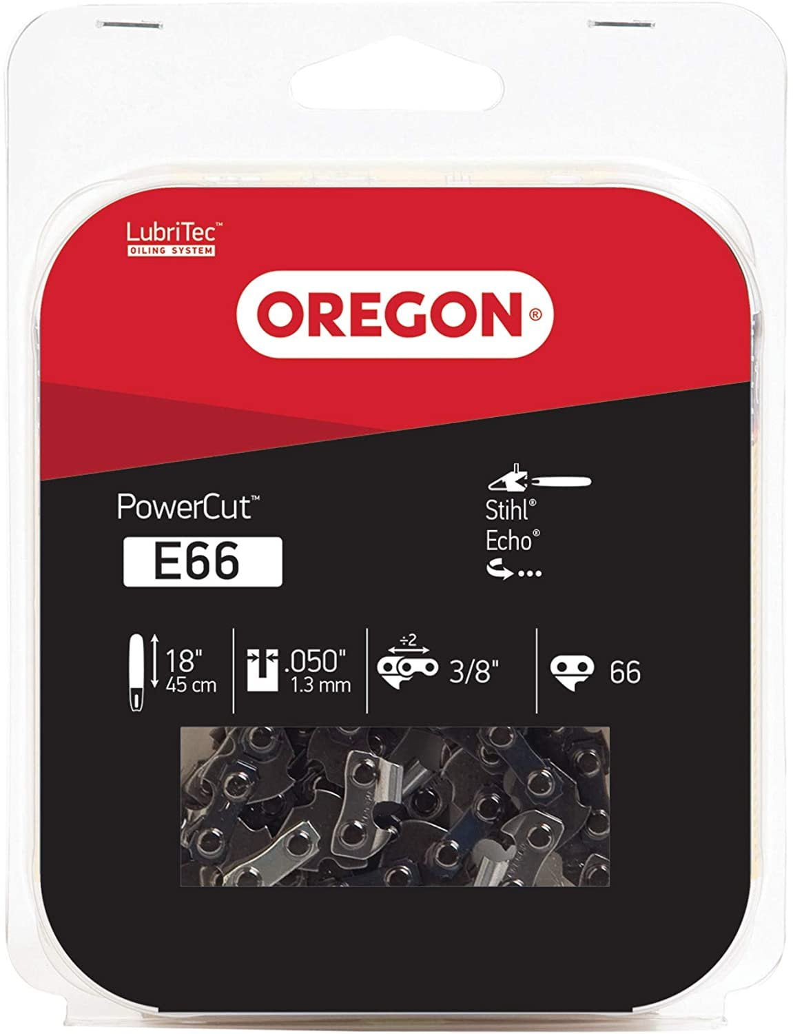 Oregon PowerCut Chainsaw Chain E66 - 18 In, Fits Stihl Echo, Full ...