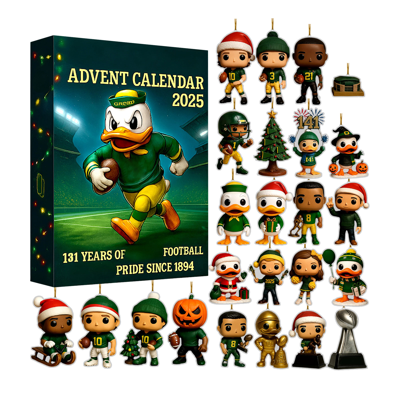 Oregon Football Team 131st Anniversary Advent Calendar 2025, 24 Days ...