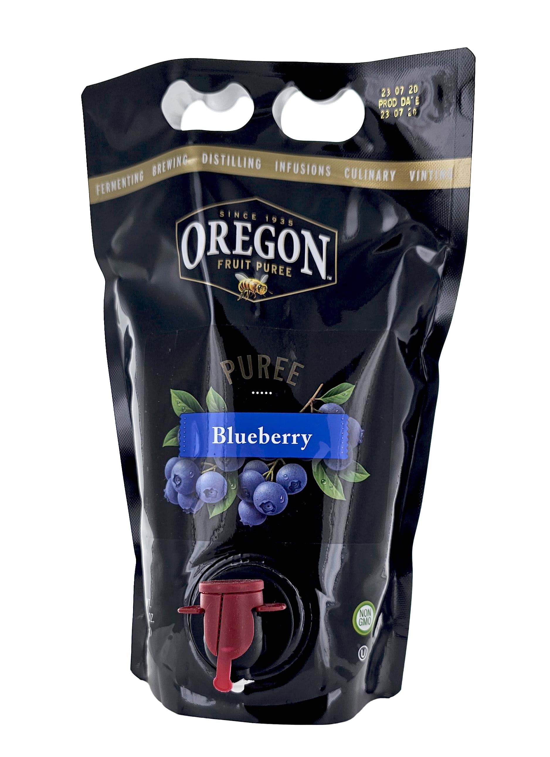 Oregon Fruit Blueberry Puree 49oz Pouch - Walmart.com