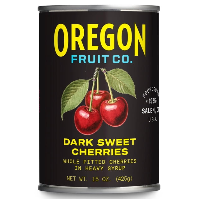 Oregon Dark Cherries 15oz - Canned fruits for grocery retail - Walmart ...