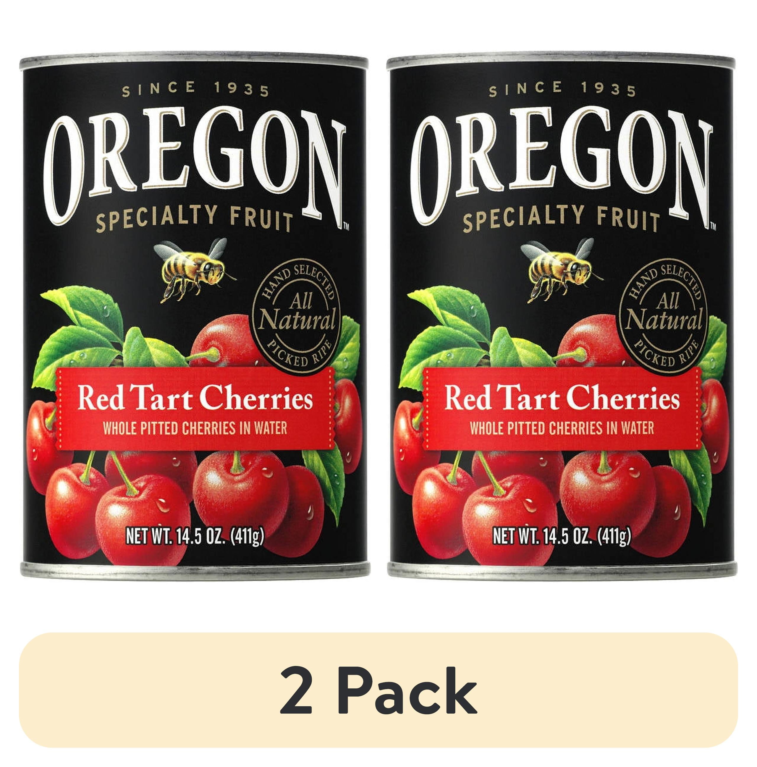 (1 pack) Oregon Fruit Pitted Red Tart Cherries in Water Natural 14.5 oz ...