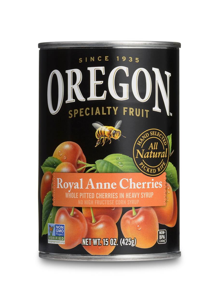 Oregon Specialty Fruit Light Sweet Whole Cherries, Heavy Syrup, 15 oz ...