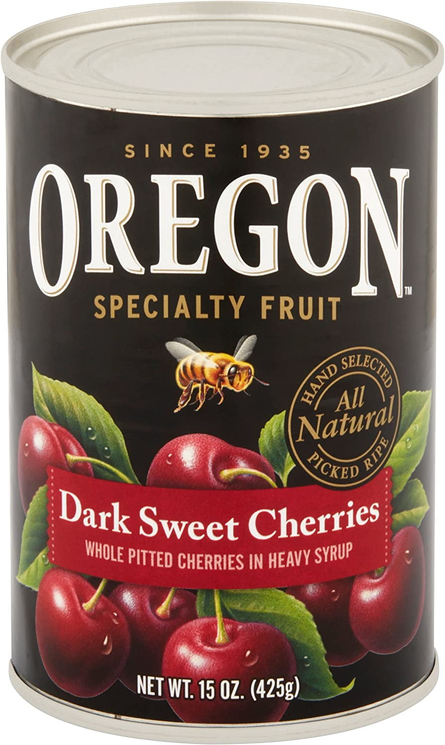 Oregon Fruit Products Pitted Dark Sweet Cherries in Heavy Syrup -- 15 ...