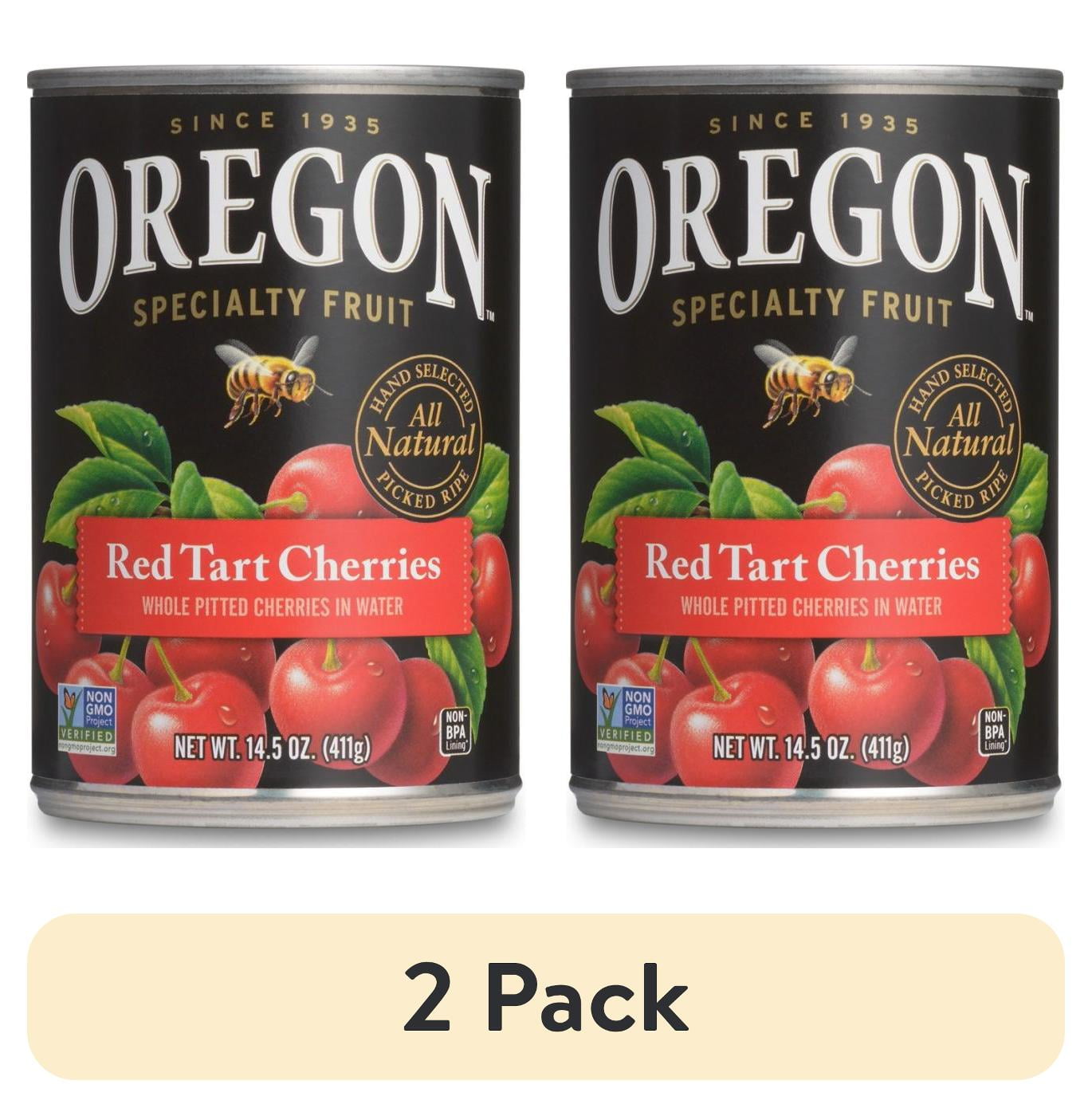 (2 pack) Oregon Fruit Red Tart Cherries in Water, 14.5 oz Can - Walmart.com
