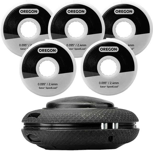 Oregon Gator SpeedLoad Large String Trimmer Head w/5PK Line Disc Refill ...