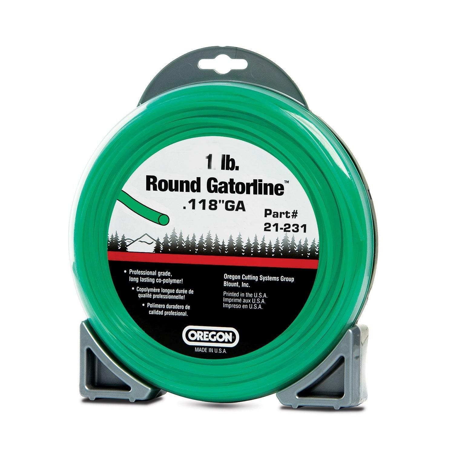 Oregon Gatorline 1 Lb 185' Donut 0.118" Gauge Commercial Grade Round ...