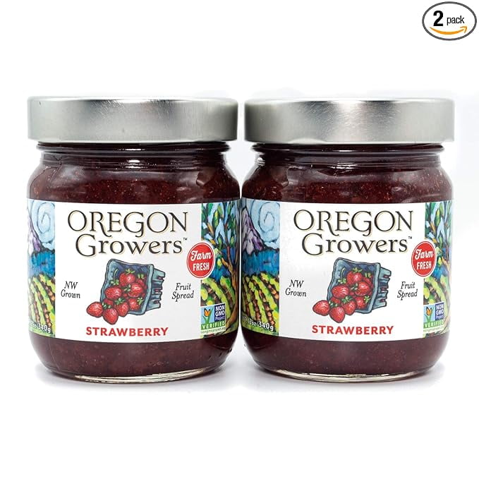 Oregon Growers Strawberry Fruit Spread - Organic Strawberry Jam ...