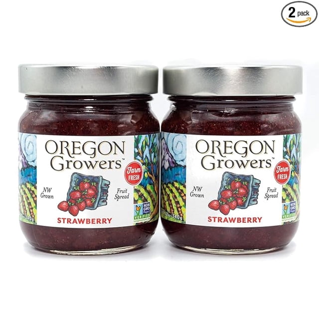 Oregon Growers Strawberry Fruit Spread - Organic Strawberry Jam ...
