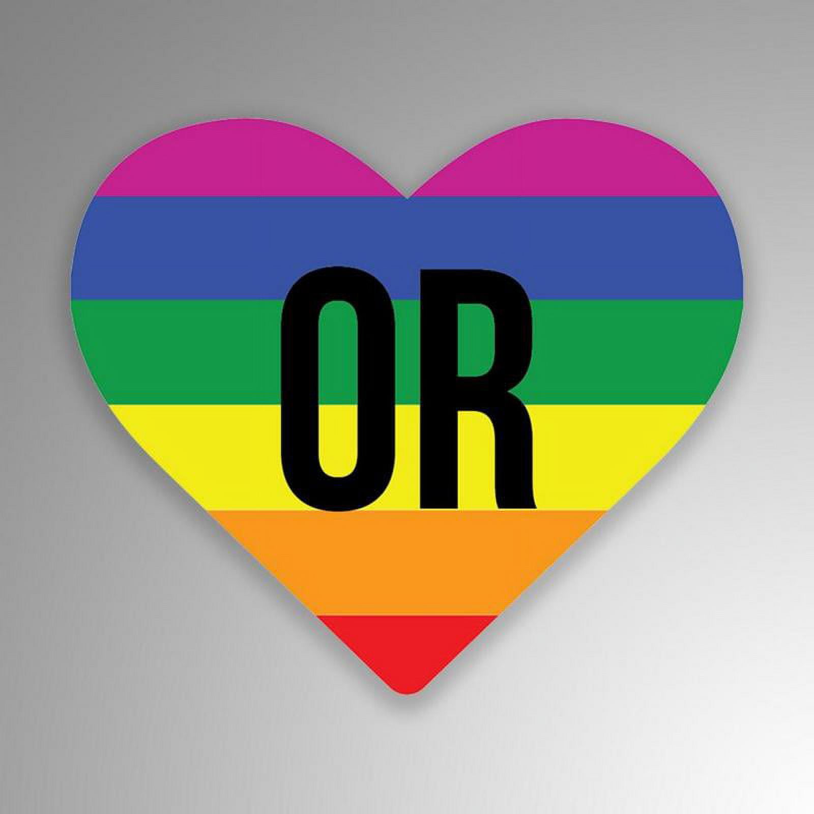 Oregon LGBT Pride State 2-Pack Decal Sticker 3.25 Inches UV Resistant ...