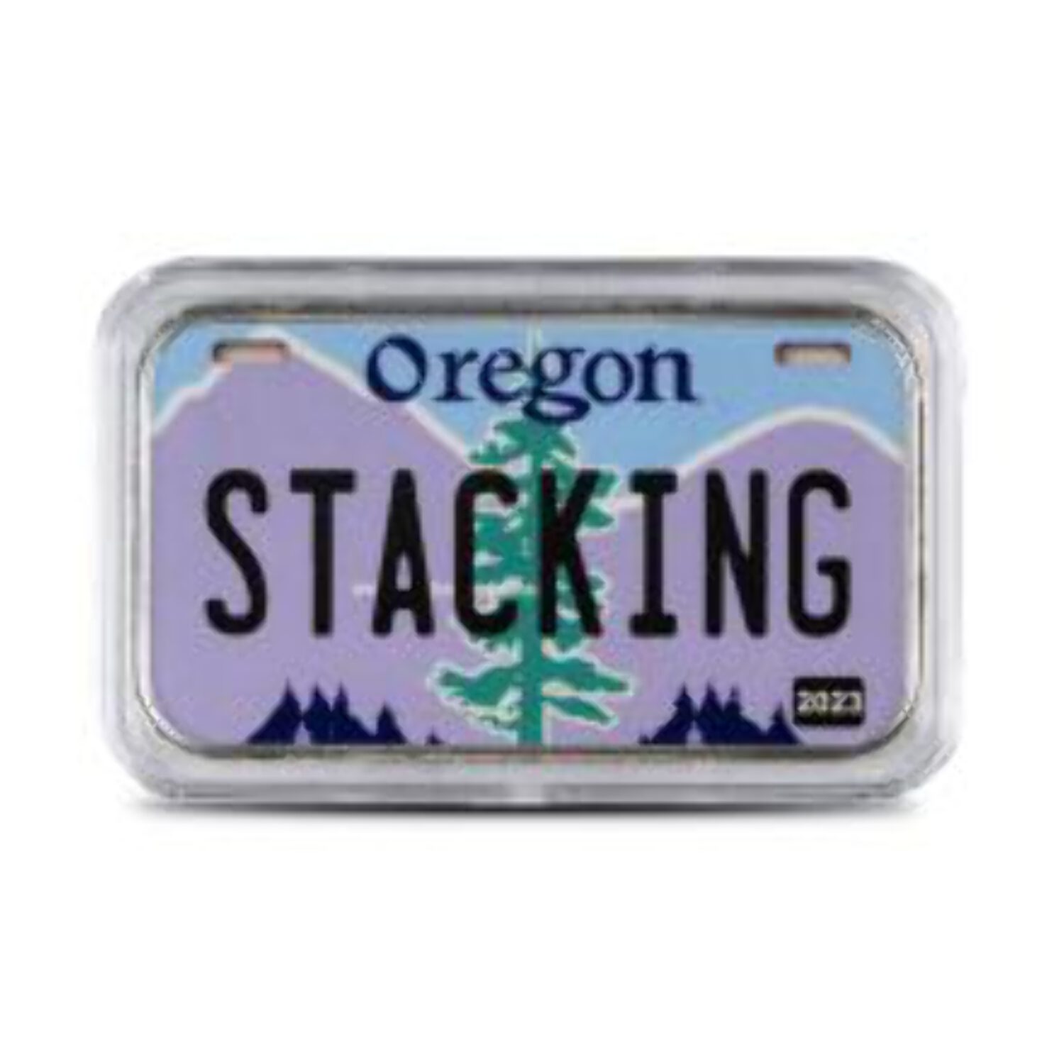 Oregon License Plate .999 Fine Silver Bar 1oz - Walmart.com