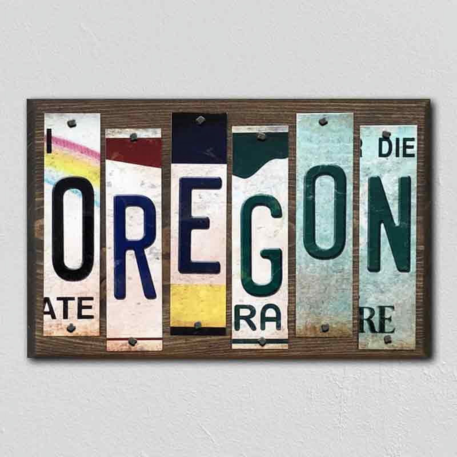 Oregon License Plate Tag Strips Novelty Wood Signs WS-187 8" x ...