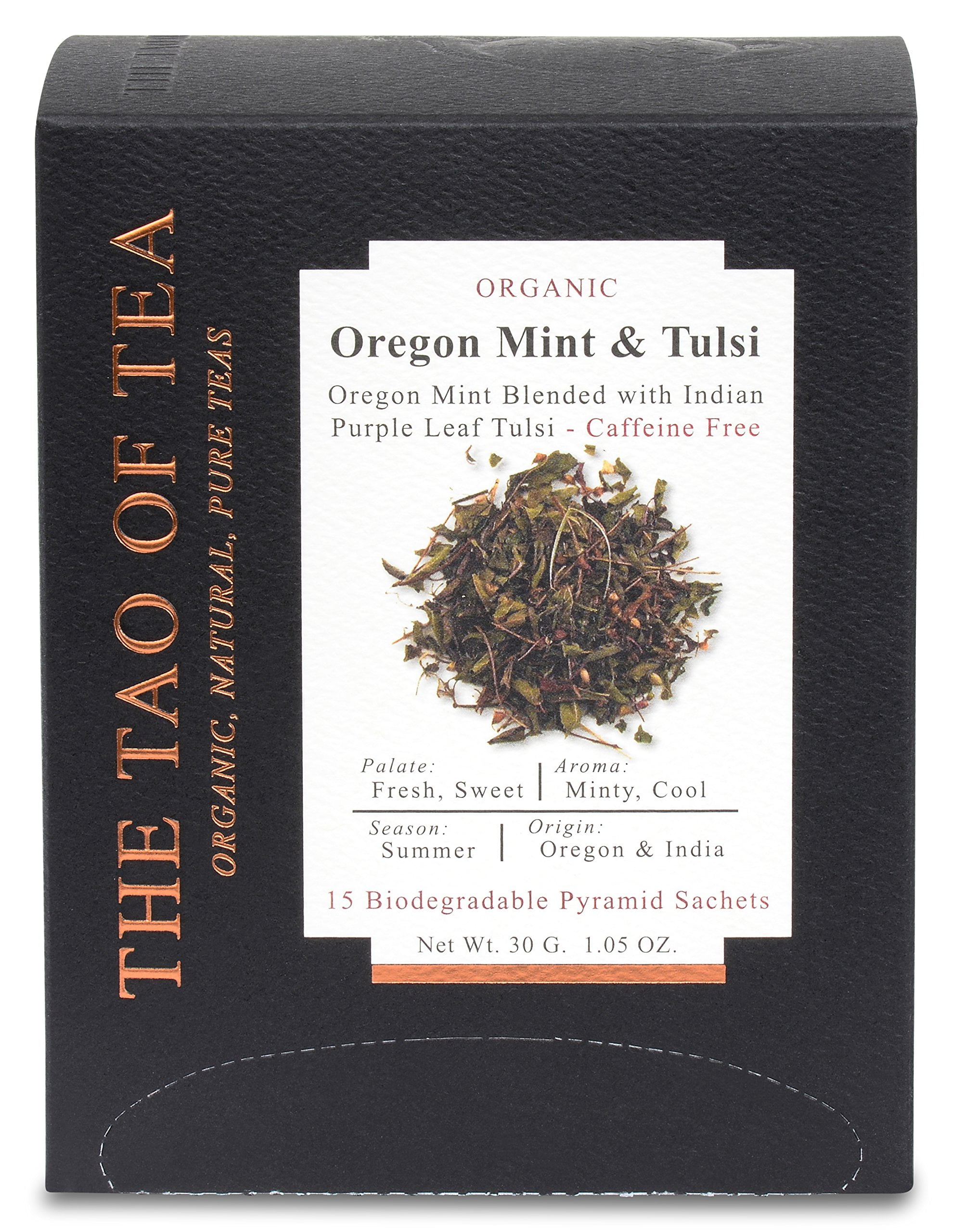 Oregon Mint & Tulsi Box Pyramid Sachets, 15 Pyramid Sachets - Walmart.com