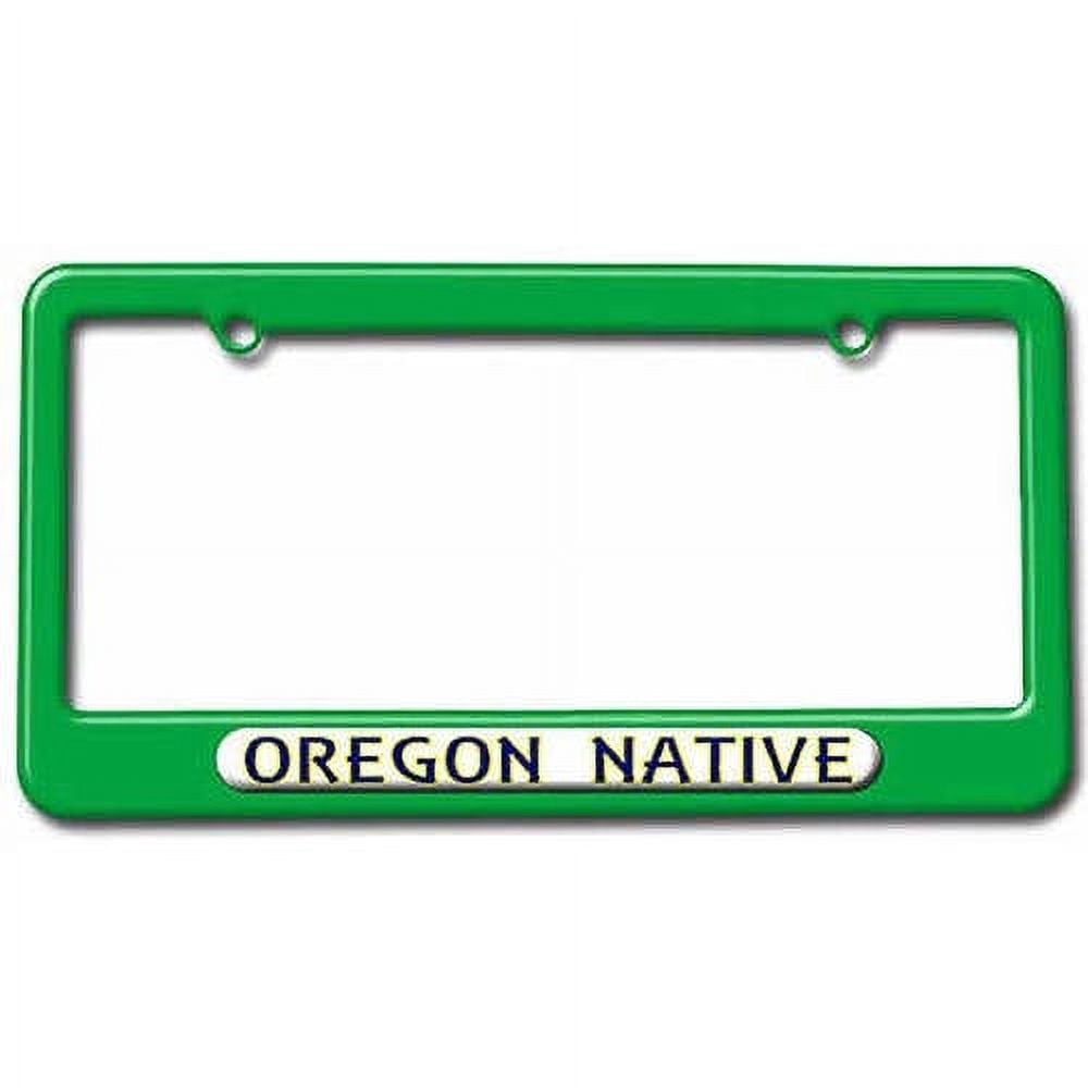 Oregon Native, State Pride License Plate Tag Frame, Multiple Colors ...