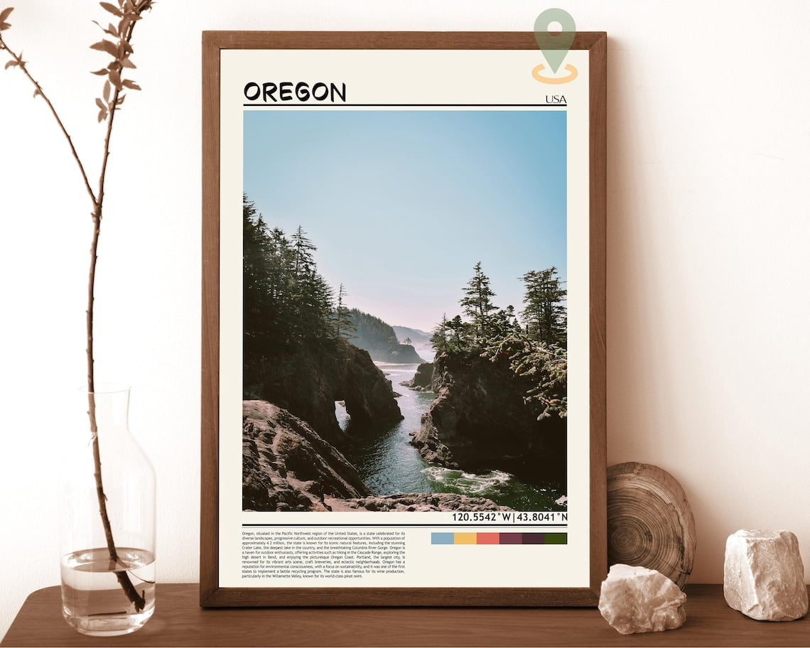 Oregon Print, Oregon Wall Art, Oregon Poster, Oregon Photo, Oregon ...