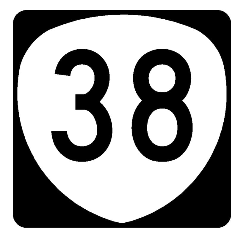 Oregon Route 38 Metal Sign Decal Highway Sign Road Sign Size: 12 inch x ...
