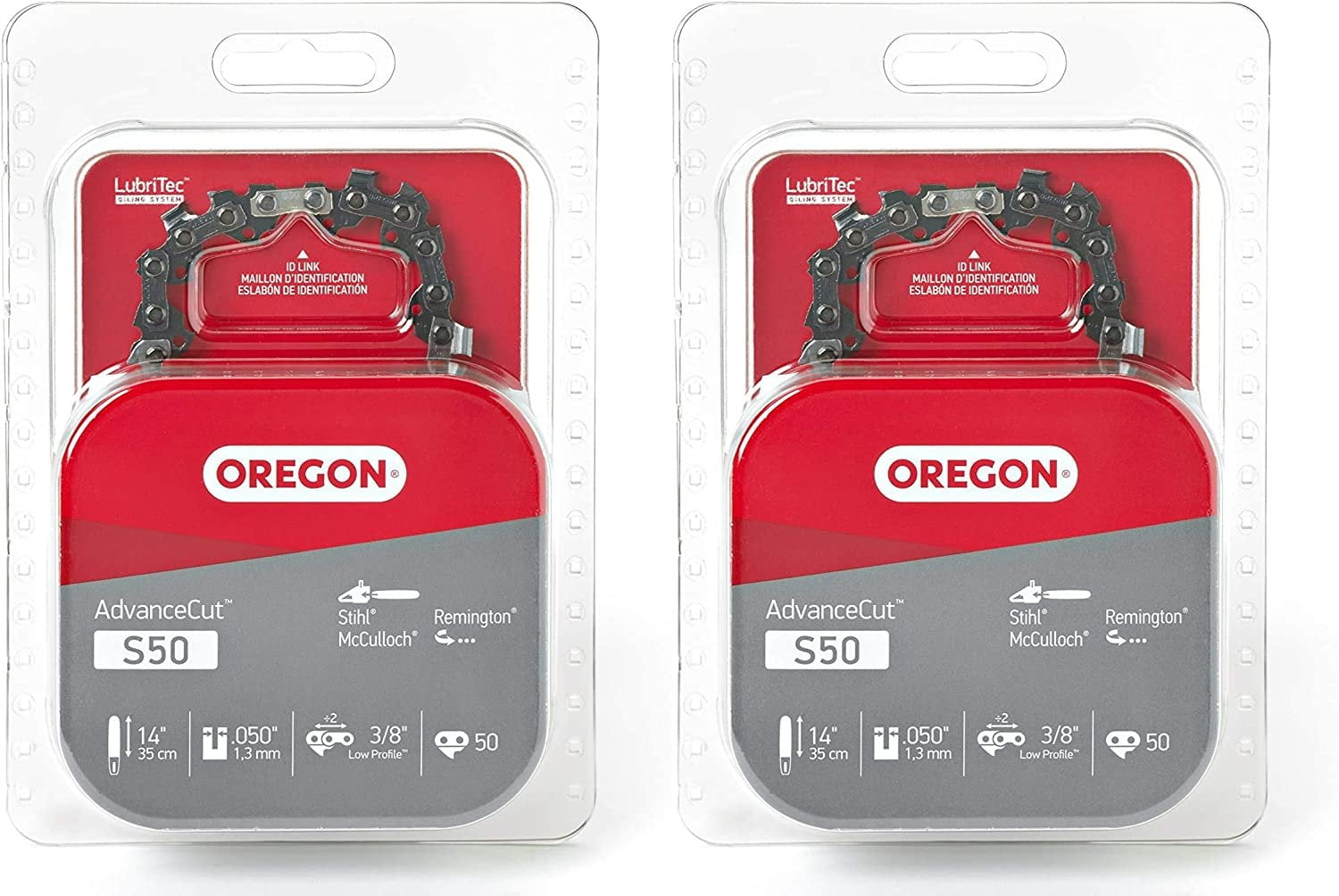 Oregon S50 AdvanceCut 14-Inch Chainsaw Chain, Fits Stihl, Remington ...