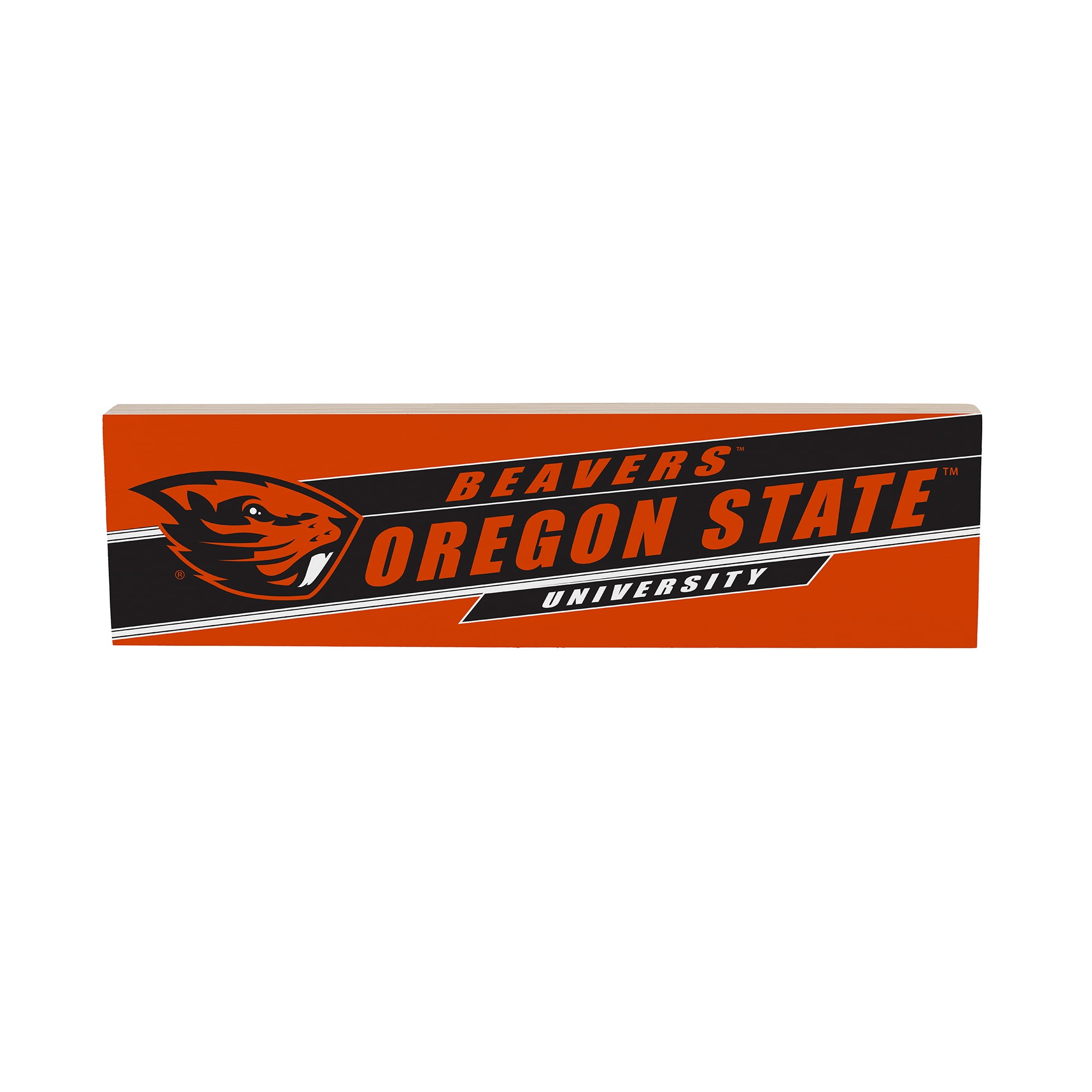 Oregon State Beavers 5" x 18" Shadow Logo Wood Mantle Sign - Walmart.com