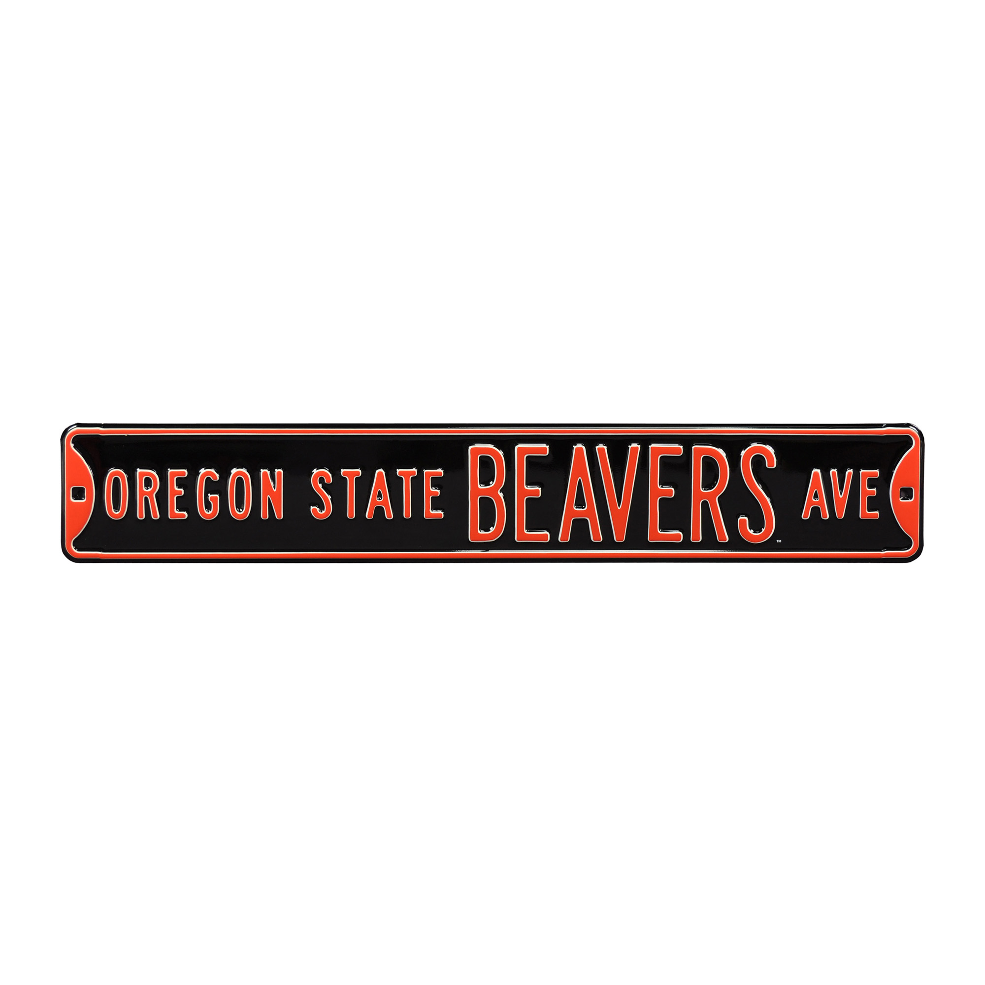 Oregon State Beavers 6" x 36" College Ave Team Street Sign - Black - No ...