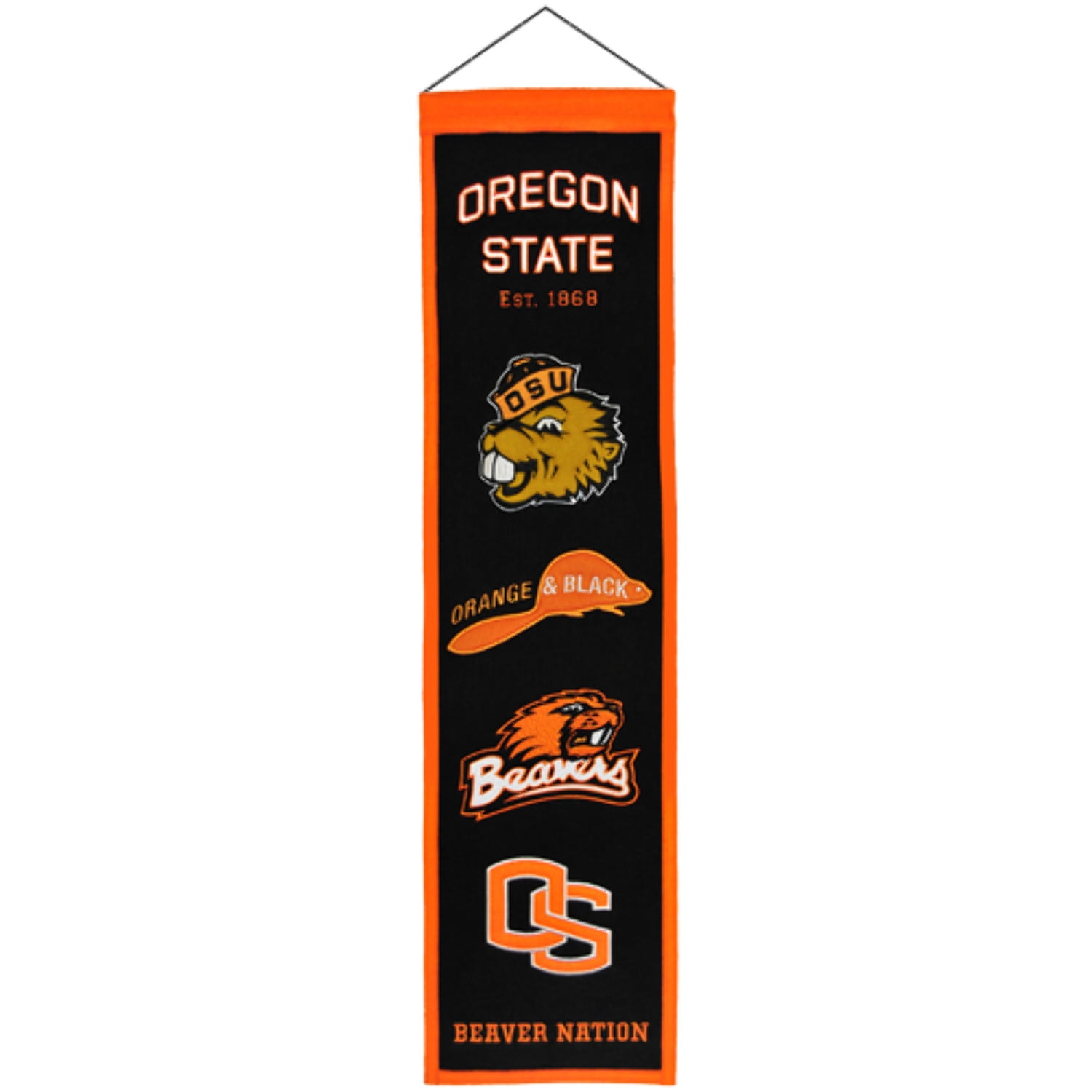 Oregon State Beavers Logo Evolution Heritage Banner - Walmart.com