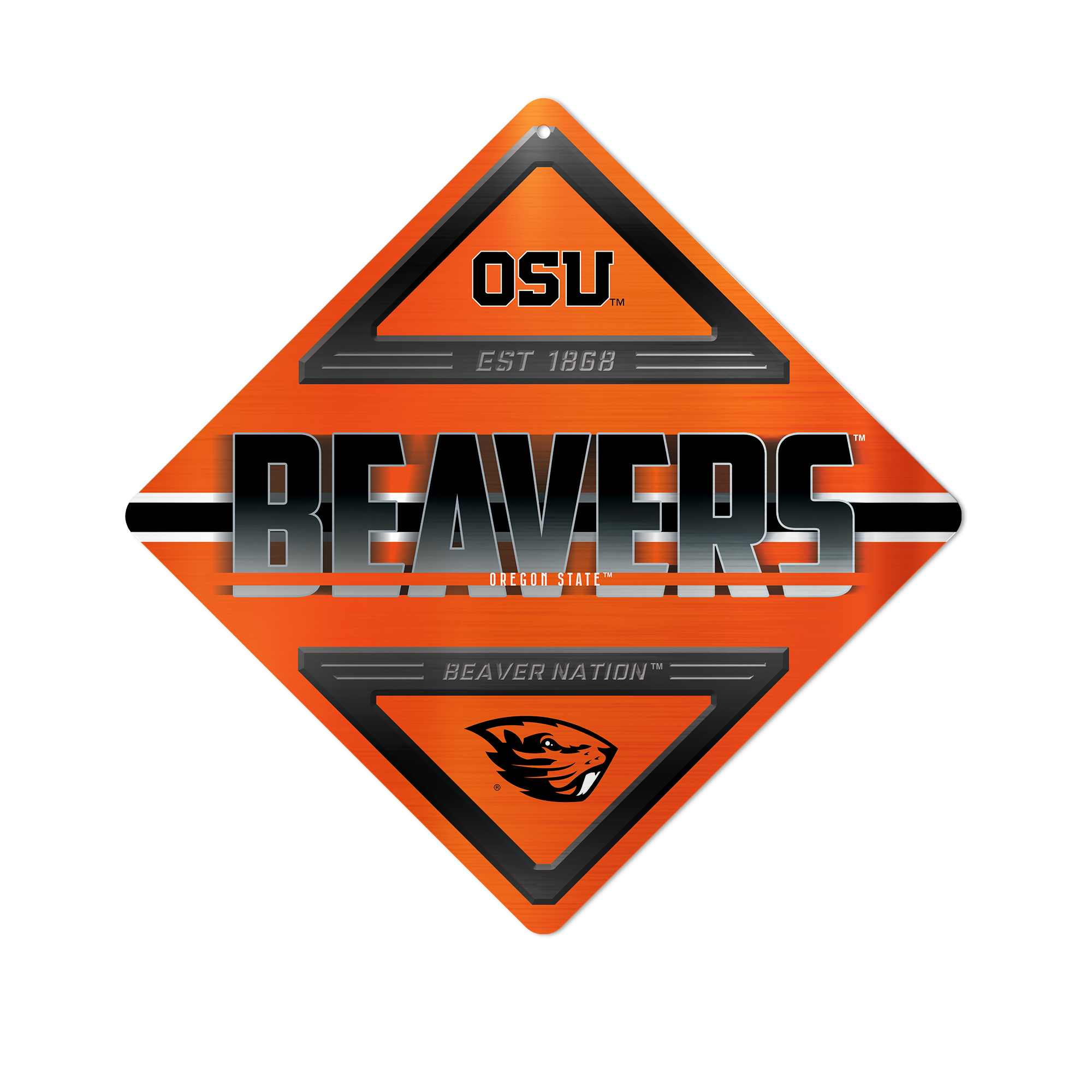 Oregon State Beavers Metal Sign 16.5" x 16.5" Home Décor - Bedroom ...