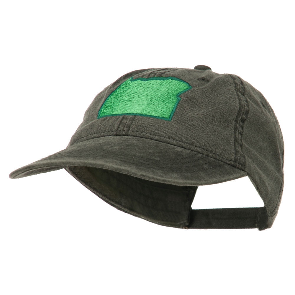 Oregon State Map Embroidered Washed Cotton Cap - Black OSFM - Walmart.com