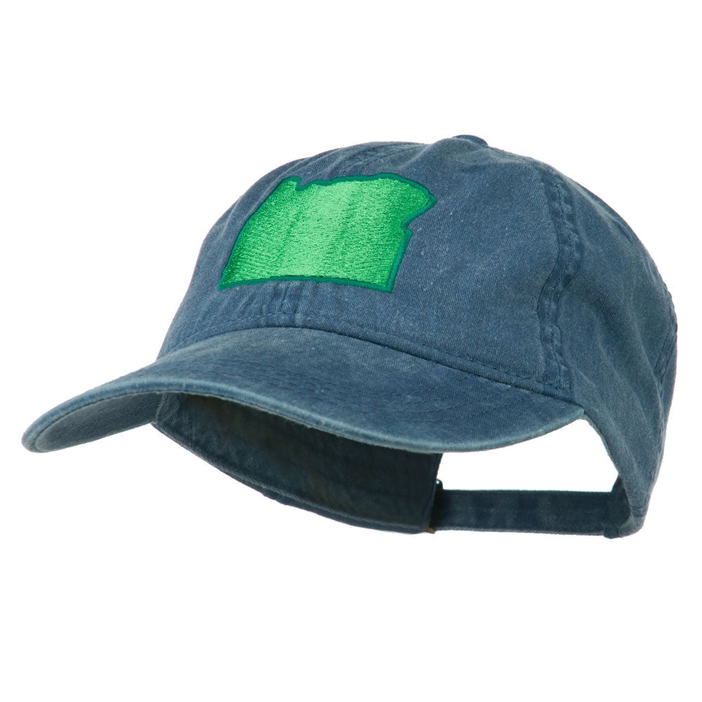 Oregon State Map Embroidered Washed Cotton Cap - Navy OSFM - Walmart.com