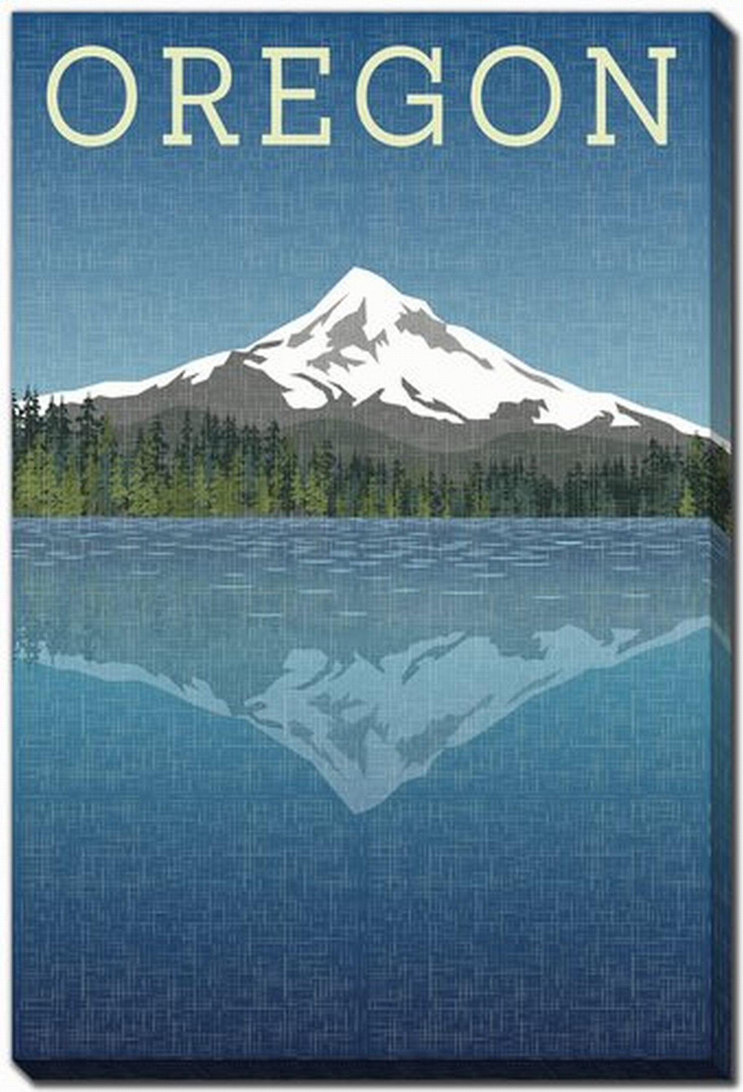 Oregon State Poster, 22" x 28" Print on Canvas Wall Art by Art Source ...