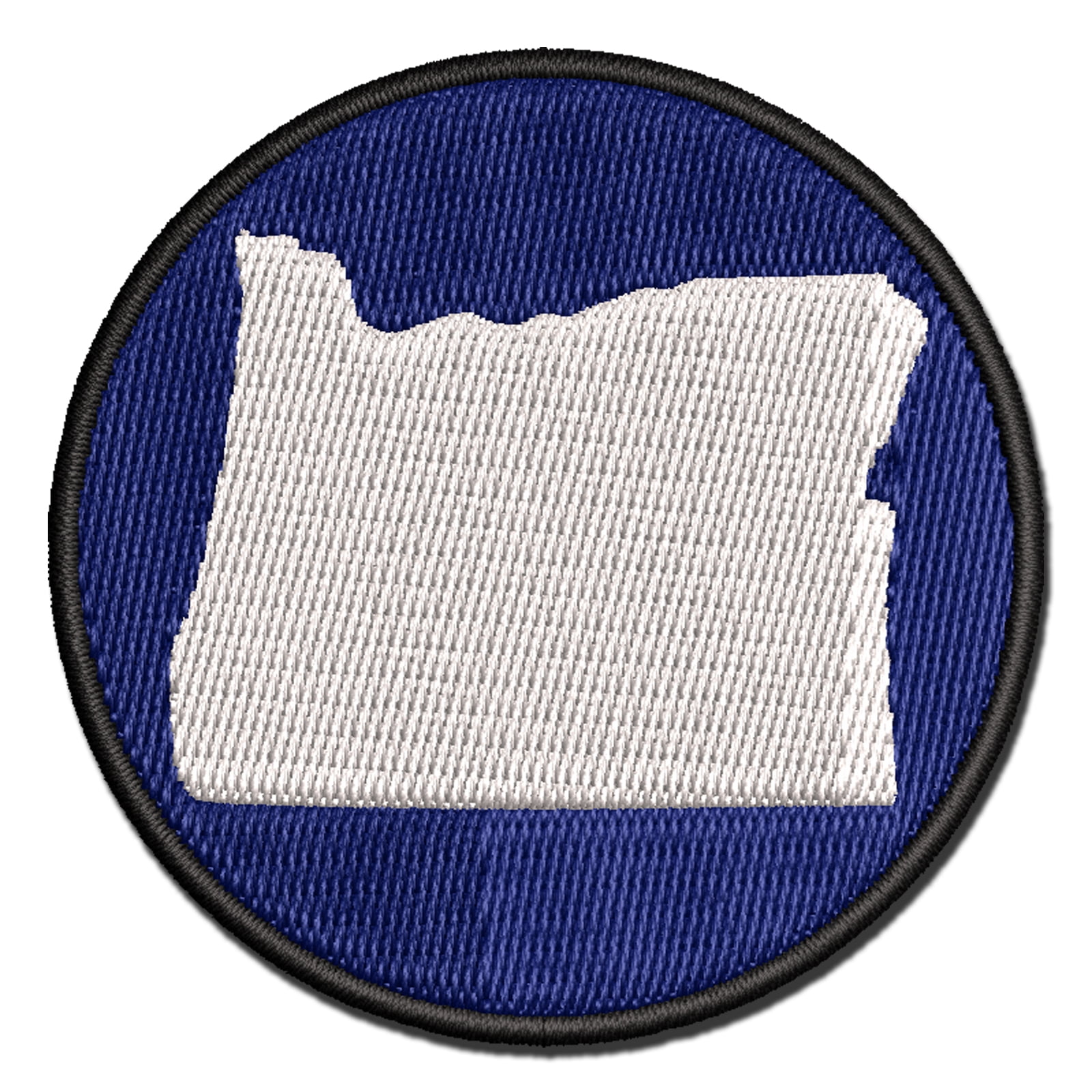 Oregon State Silhouette Applique Multi-Color Embroidered Iron-On Patch ...