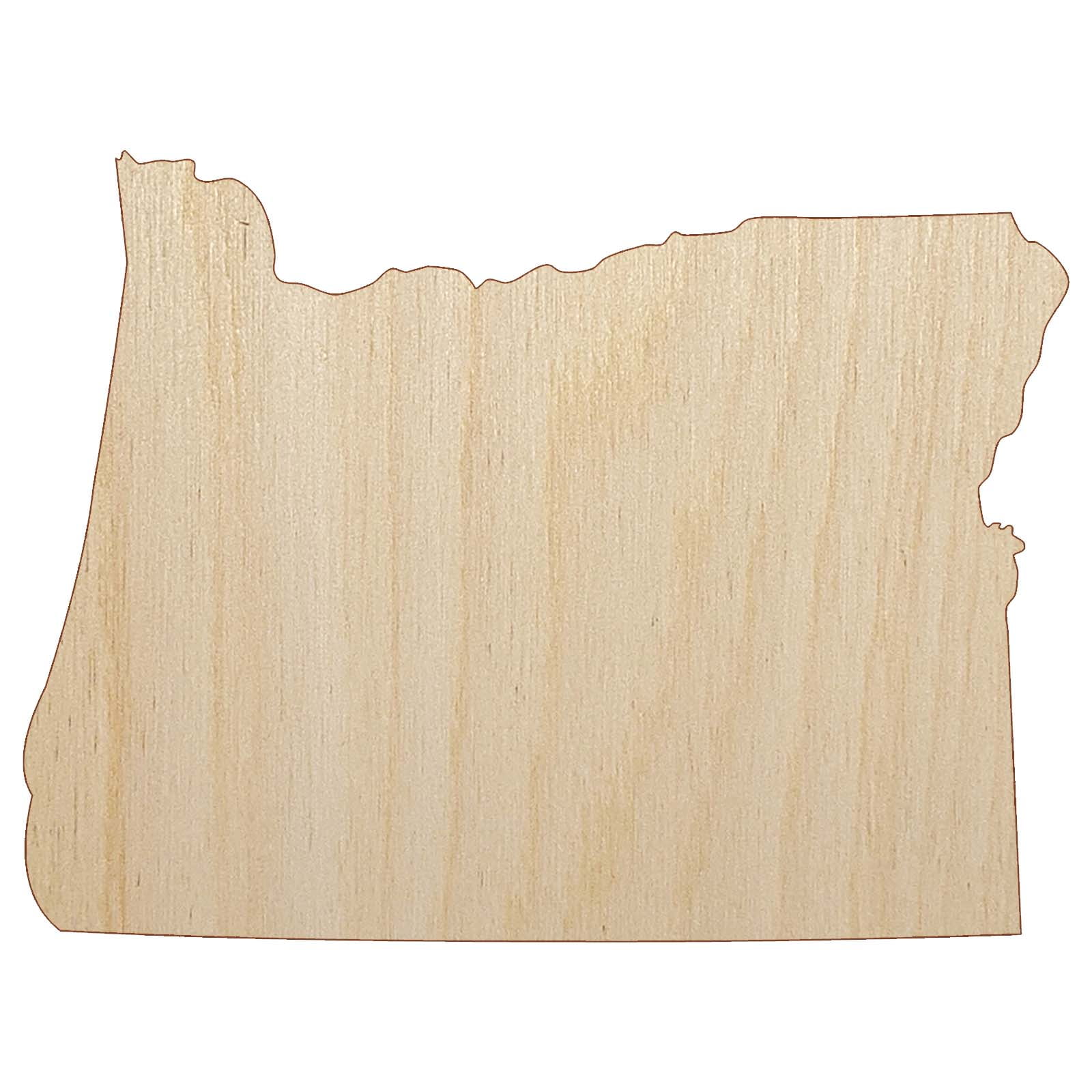 Oregon State Silhouette Wood Shape Unfinished Piece Cutout Craft DIY ...