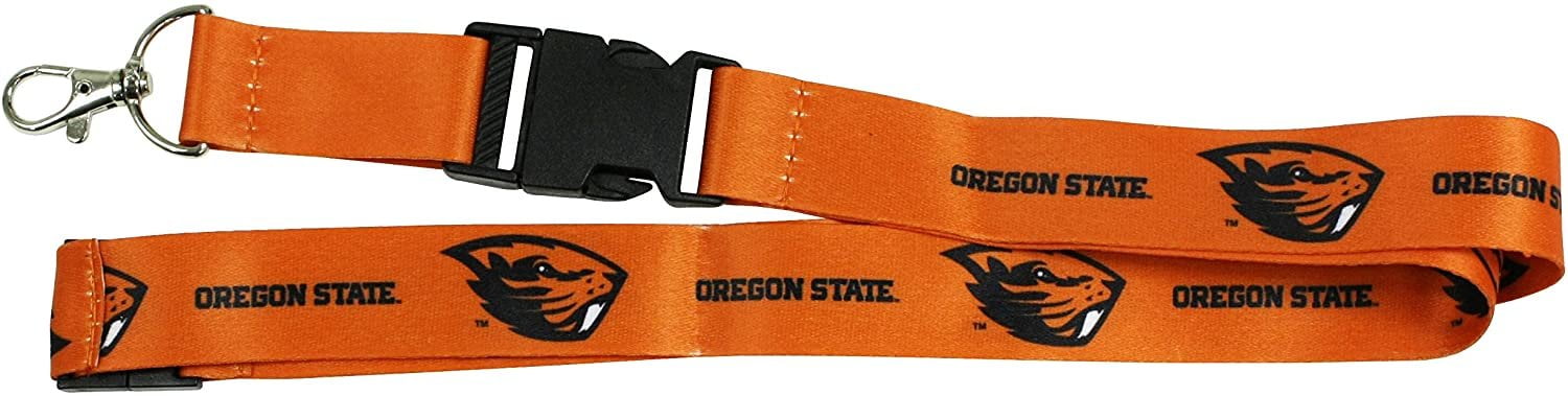 Oregon State University Beavers Lanyard Keychain Double Sided Breakaway ...