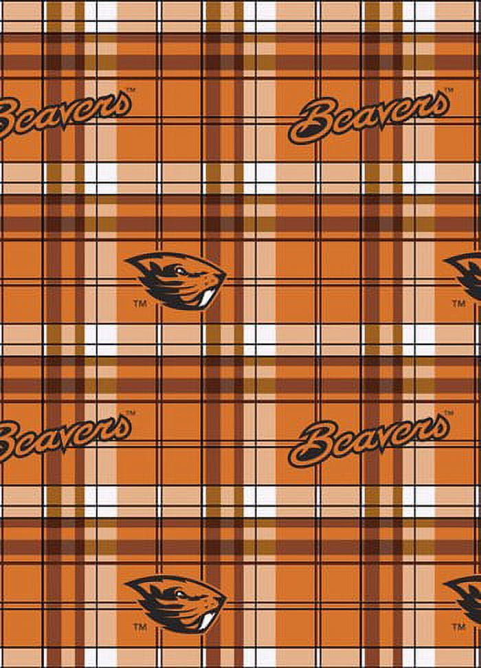 Oregon State University Plaid Printed Fleece Design-Sold by the Yard ...