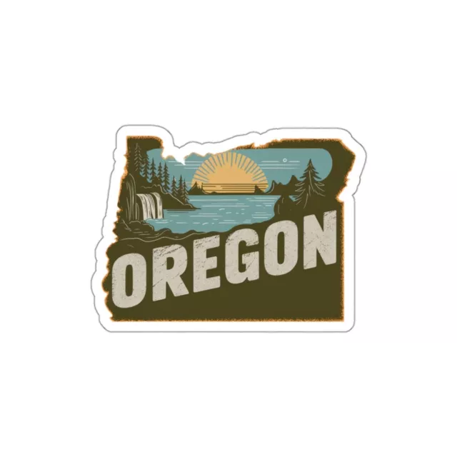 Oregon State Vinyl Stickers Outline Design United States Of America ...