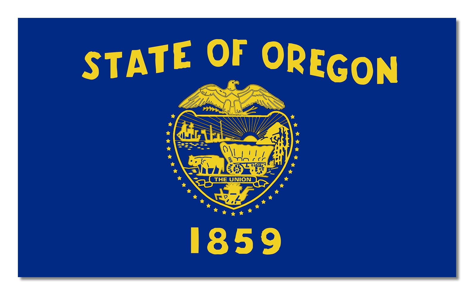 Oregon - United State of America State Flag Vinyl Decal Sticker Car ...