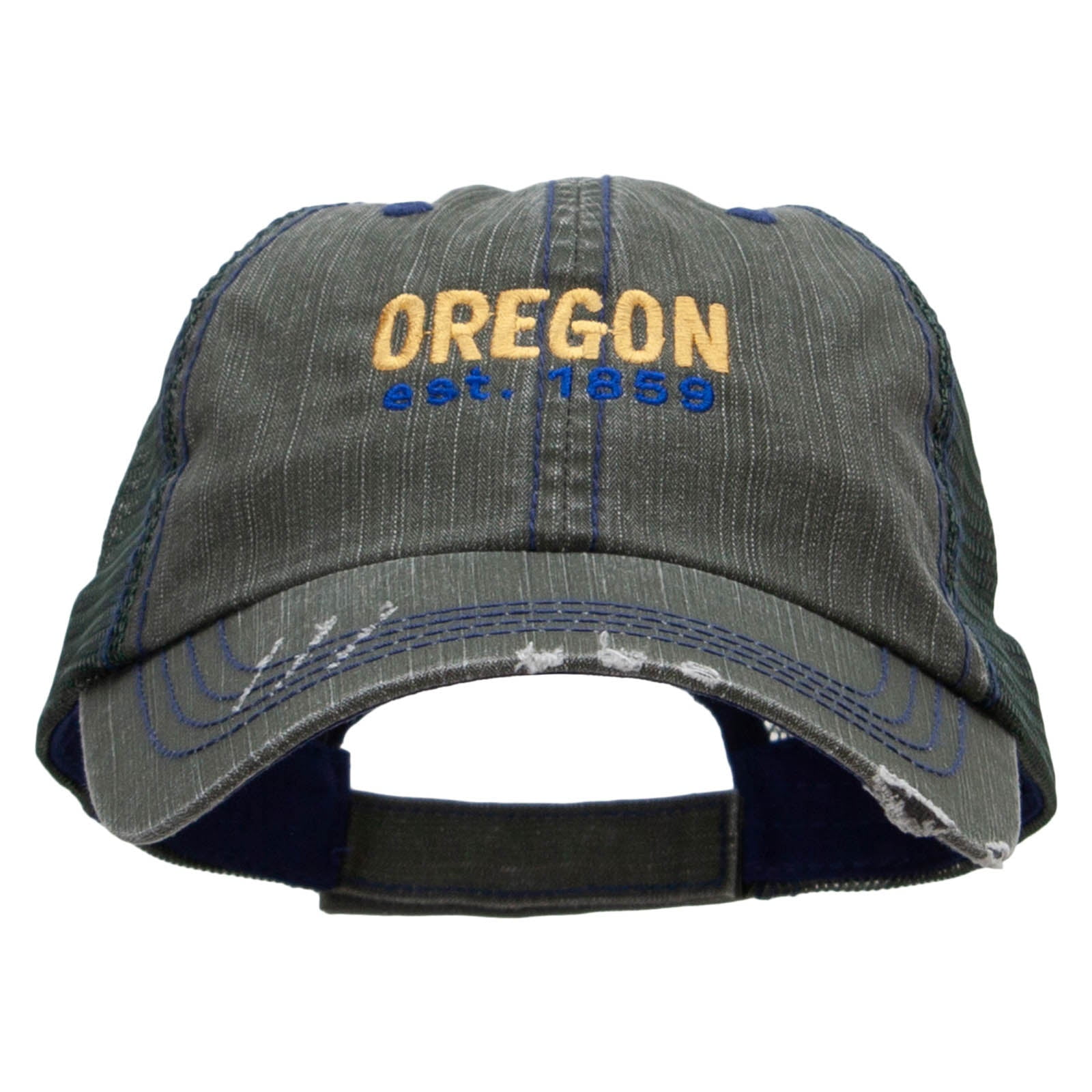 Oregon Year Established Embroidered Low Profile Special Cotton Mesh Cap ...
