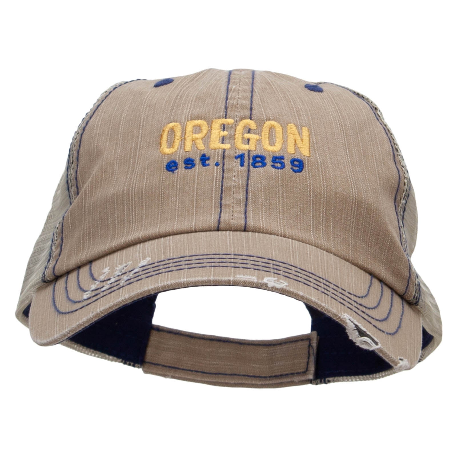 Oregon Year Established Embroidered Low Profile Special Cotton Mesh Cap ...