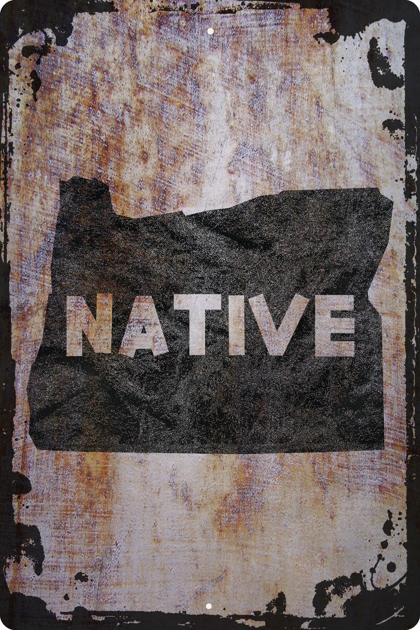 Oregon nativestate map home hometown love Beige Wall Art Decor Funny ...