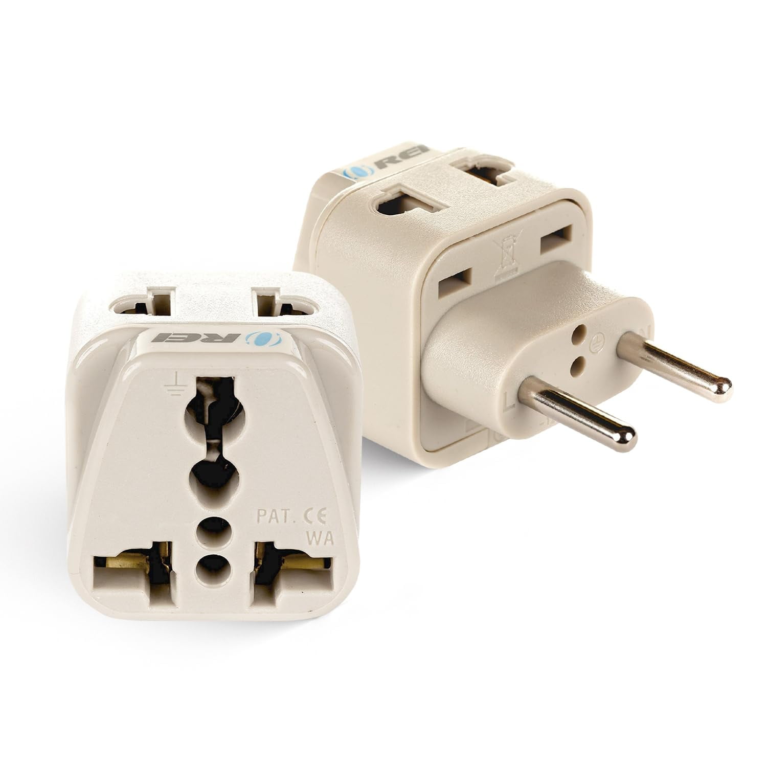 Orei European Plug Adapter India to Europe Russia Turkey More Type C 2 ...
