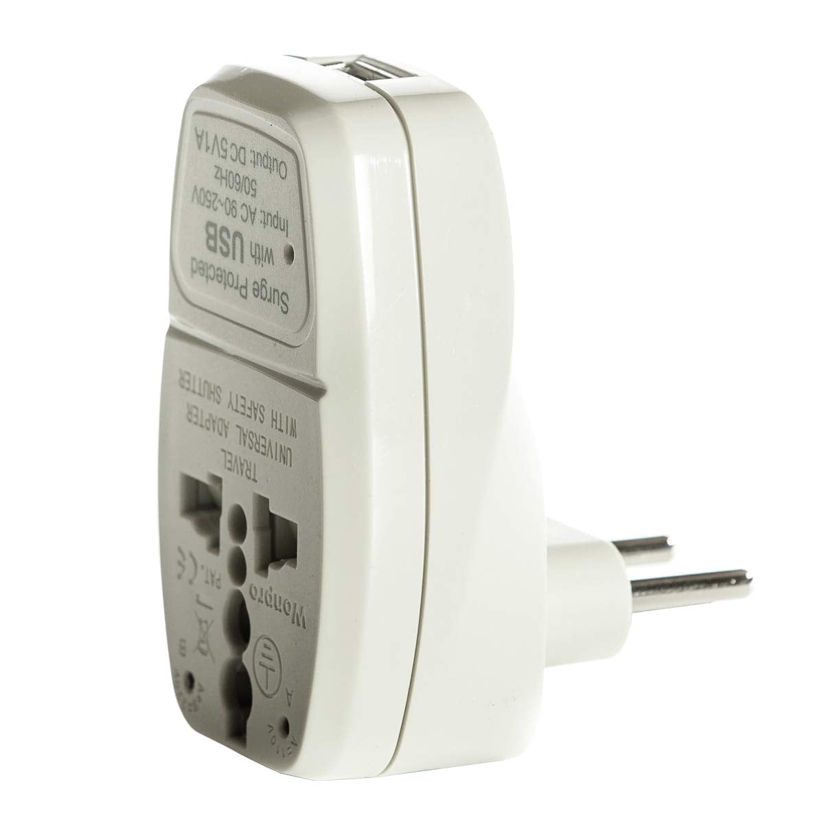 Orei India to Europe Turkey Spain More Type C Travel Adapter Plug 3 in ...