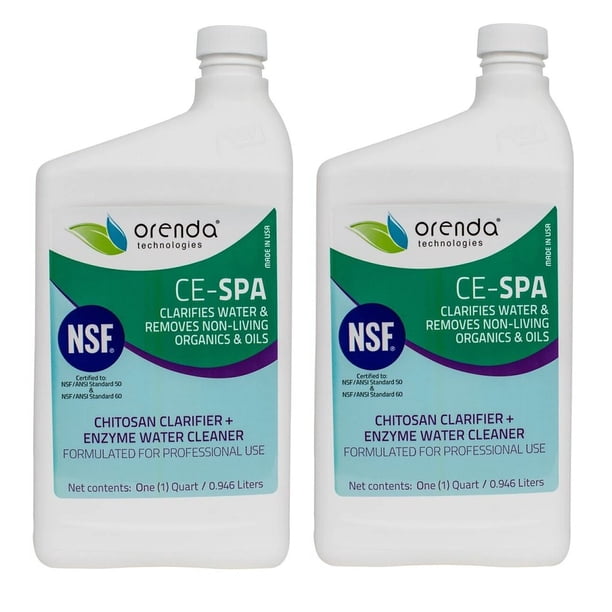 Orenda CE-SPA Chitosan Clarifier + Enzyme Water Cleaner - Walmart ...