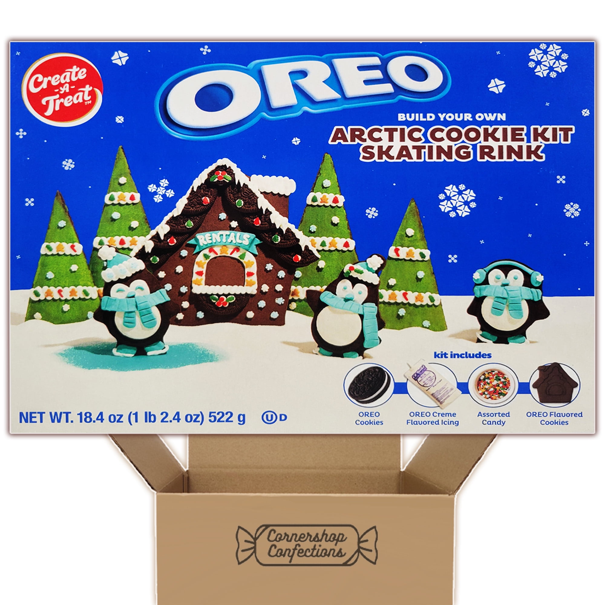 Oreo Arctic Skating Rink Create A Treat Cookie Kit - Assorted Candy ...