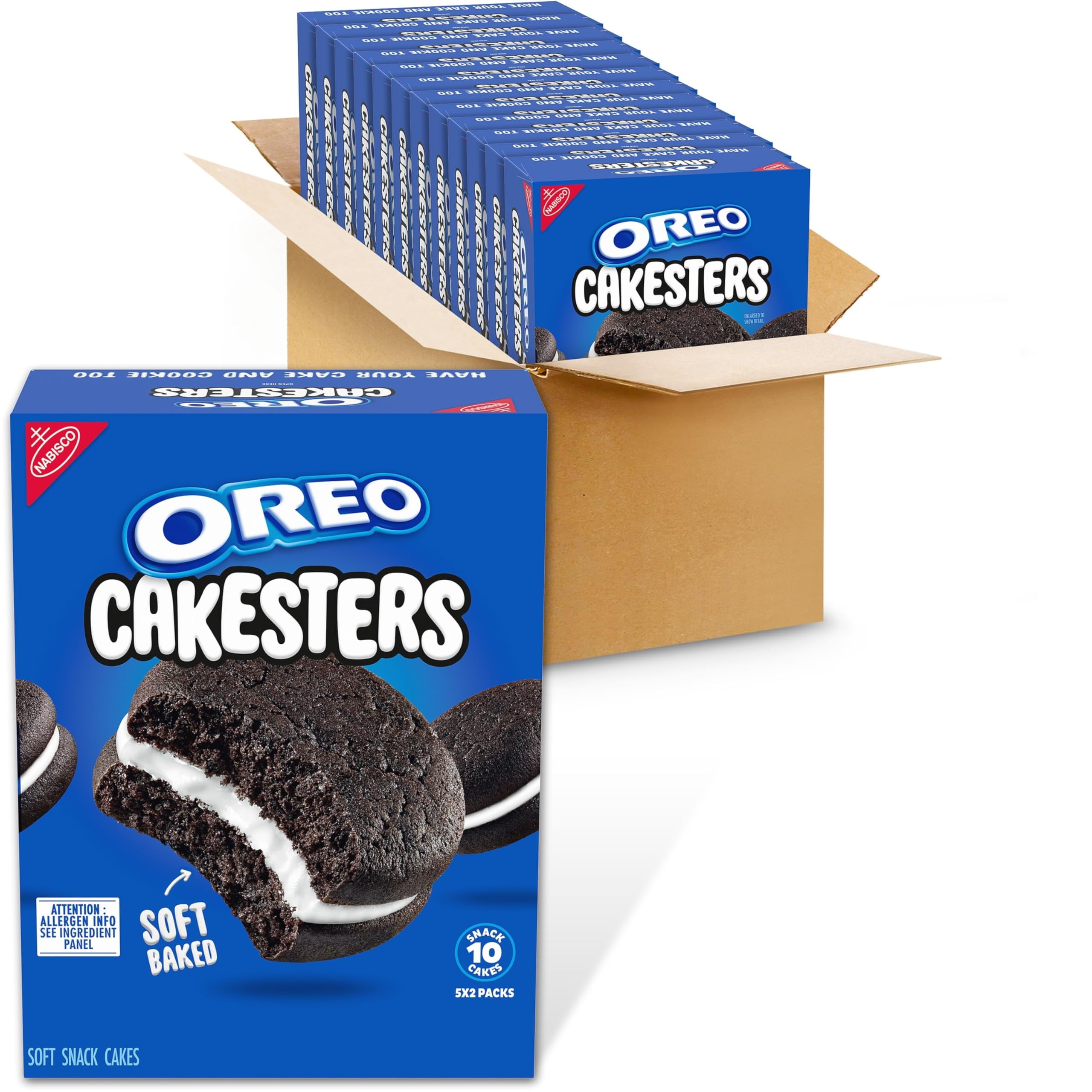 Oreo Cakesters Soft Snack Cakes, 12 - 5 Count Packs (60 Total Snack Packs) - Walmart.com