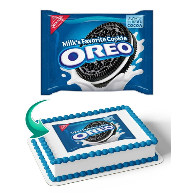 Oreo Chocolate Cocoa Cake Deco Wrap Edible Image Cake Topper ...
