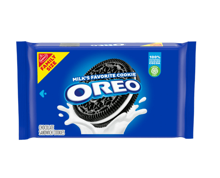 Oreo, Chocolate Sandwich Cookies, Family Size, 19.1 oz, 100% Cocoa ...