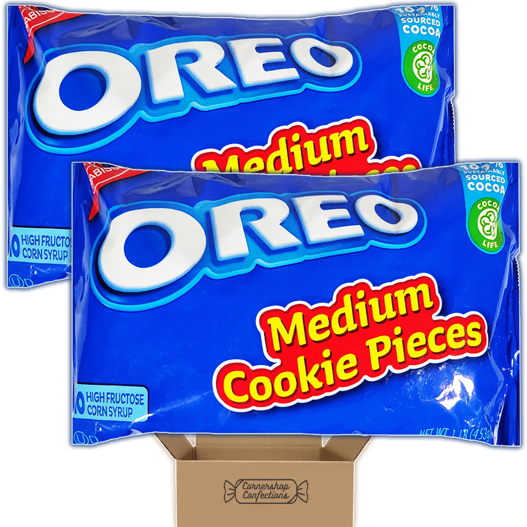 Oreo Cookie Pieces Bulk Pack - Medium Cookie Pieces - 2 Individually ...