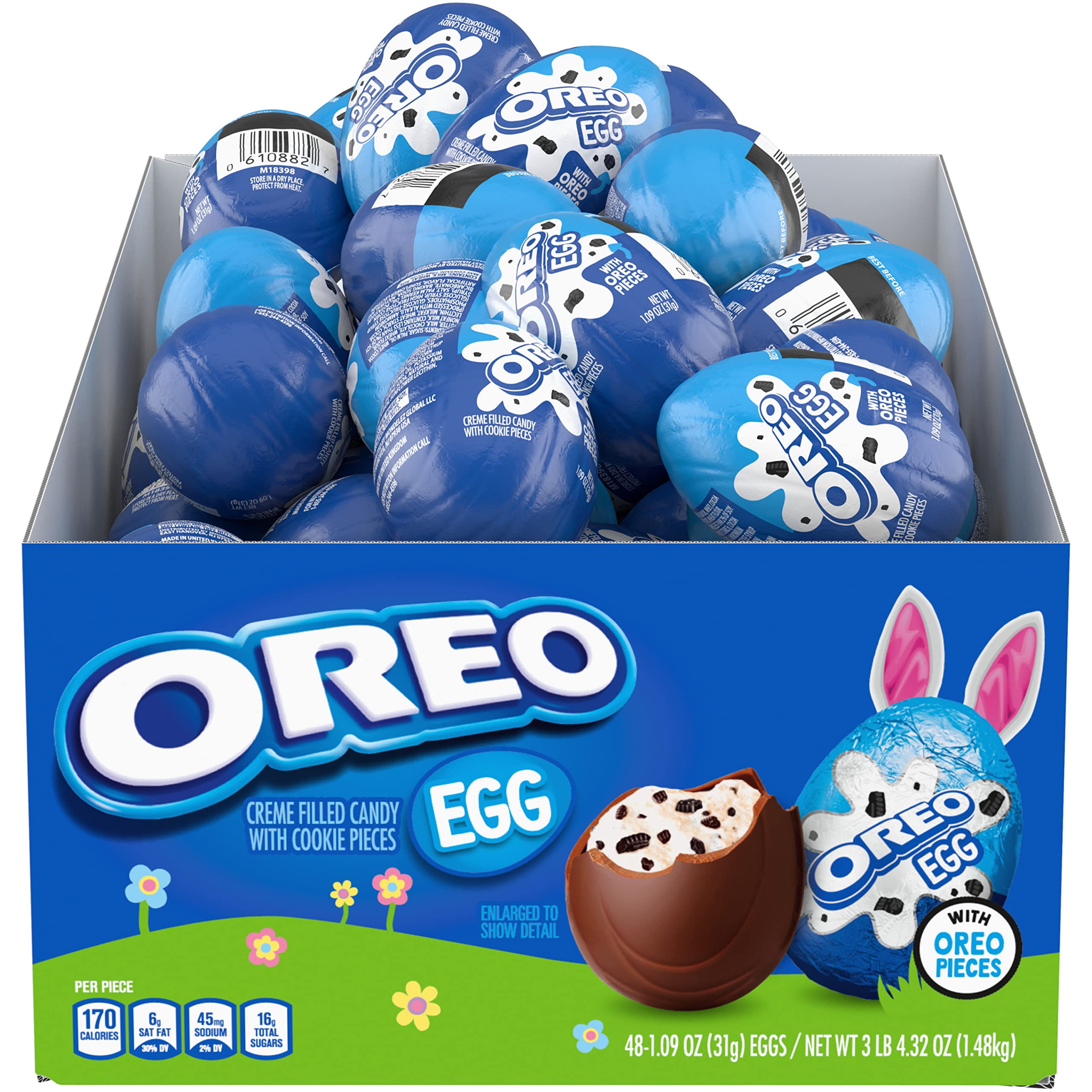 Oreo Creme Filled Chocolate Candy Easter Egg, Easter Candy, 48 - 1.09 ...