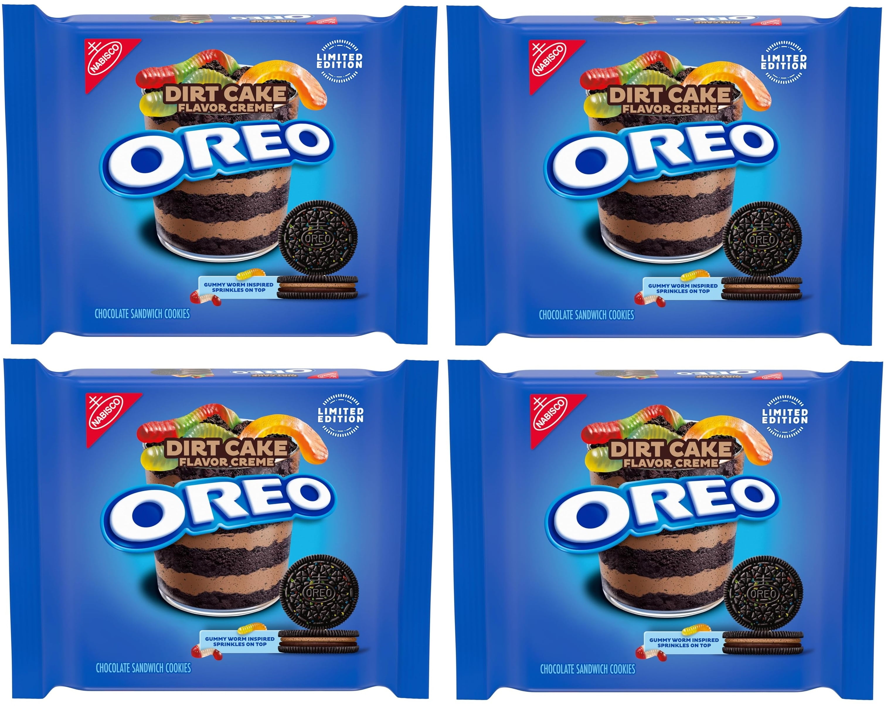 Oreo Dirt Cake Chocolate Sandwich Cookies, Limited Edition, Brownie ...