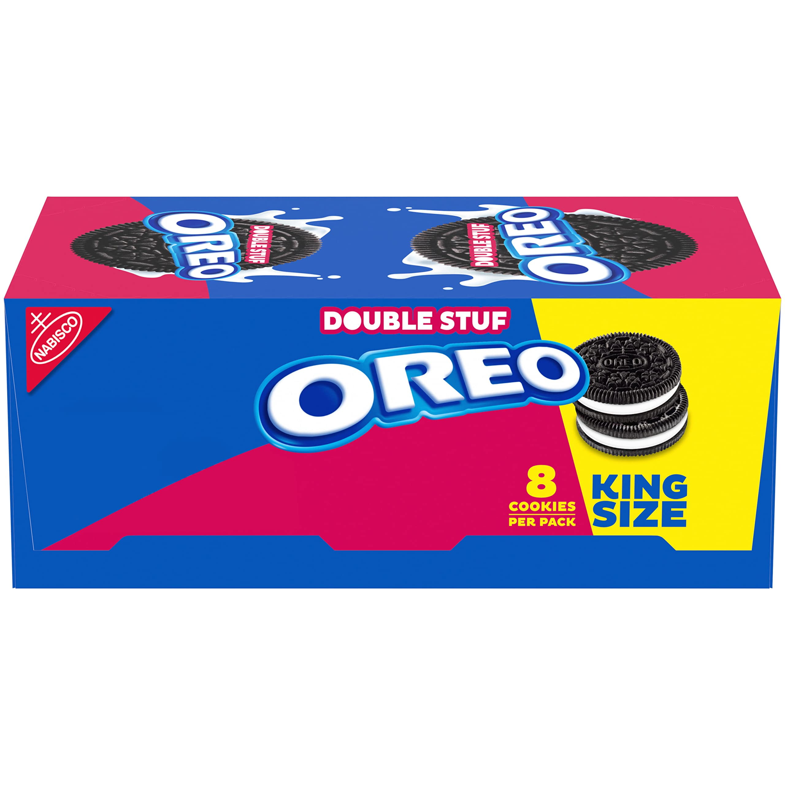 Oreo Double Stuf Chocolate Sandwich Cookies, 10 King Size Snack Packs - Walmart.com