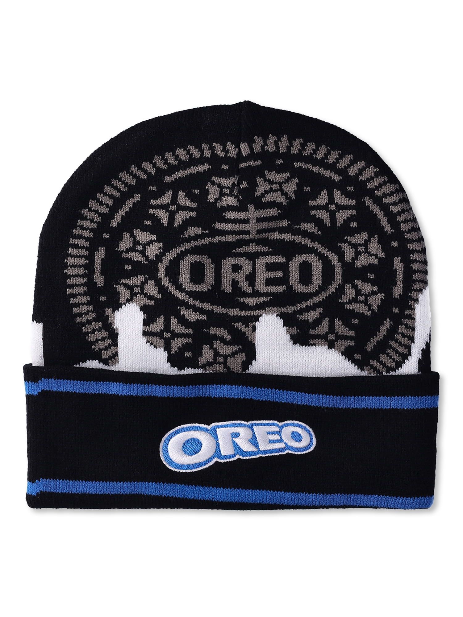 Oreo Dunk Beanie Adult Cookie Embroidered Knit Cuff Beanie - Walmart.com
